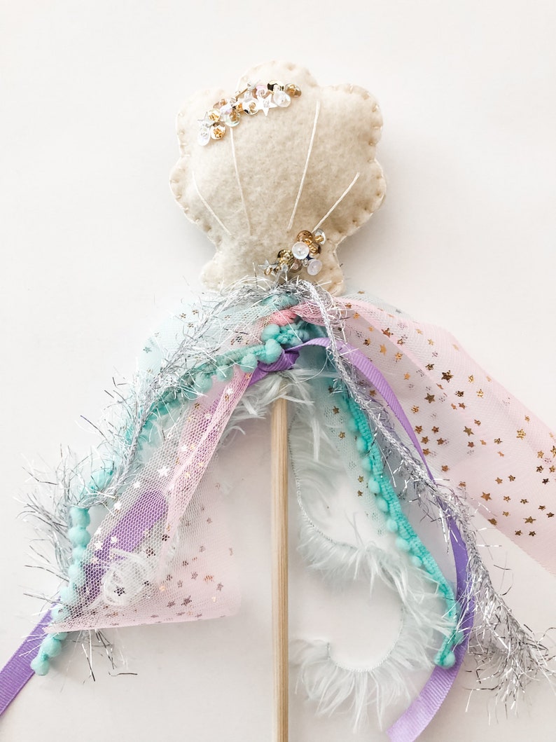 Mermaid Wand//magicwand•mermaid•woodenwand•animalwand•flower Wand ...