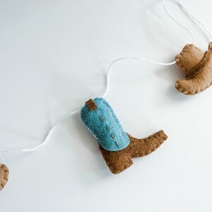 Cowboy Garland//pompom Garland•felt Banner•walldecor•party Decor ...