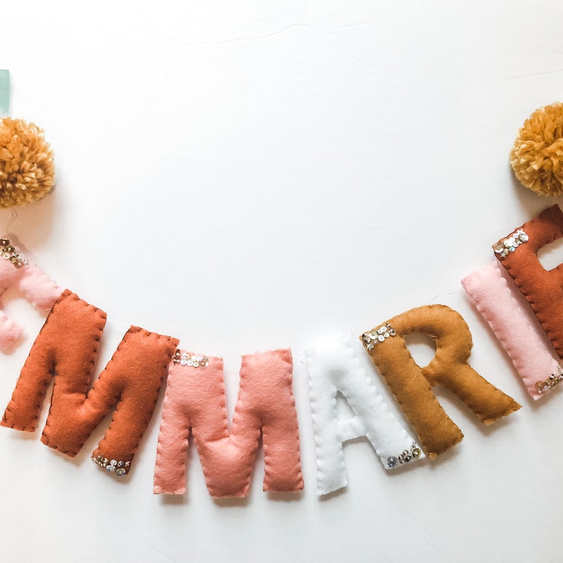Felt Name Garland - Etsy