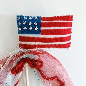 American Flag Wand//magicwand•birthday Magic Wand•woodenwand•felt ...