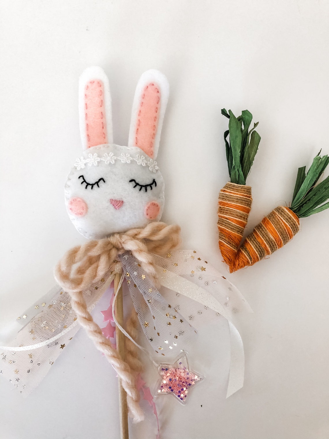 Bunny Wand//magicwandeaster - Etsy