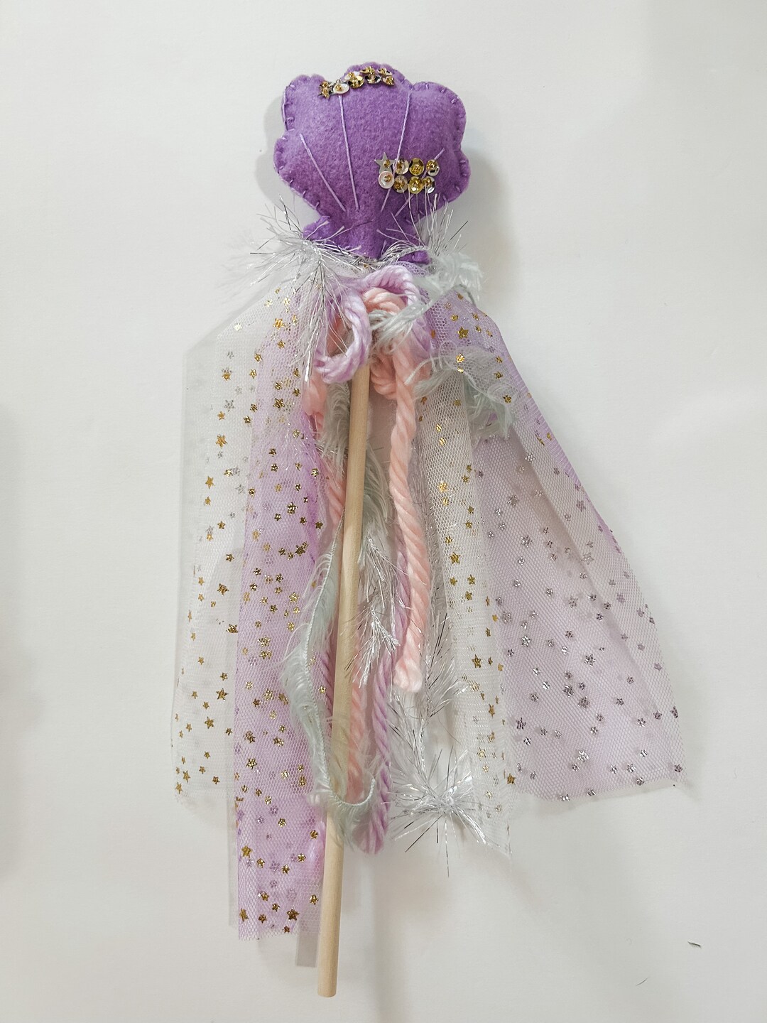 Mermaid Wand//magicwand•mermaid Magic Wand•woodenwand•felt Rainbow ...