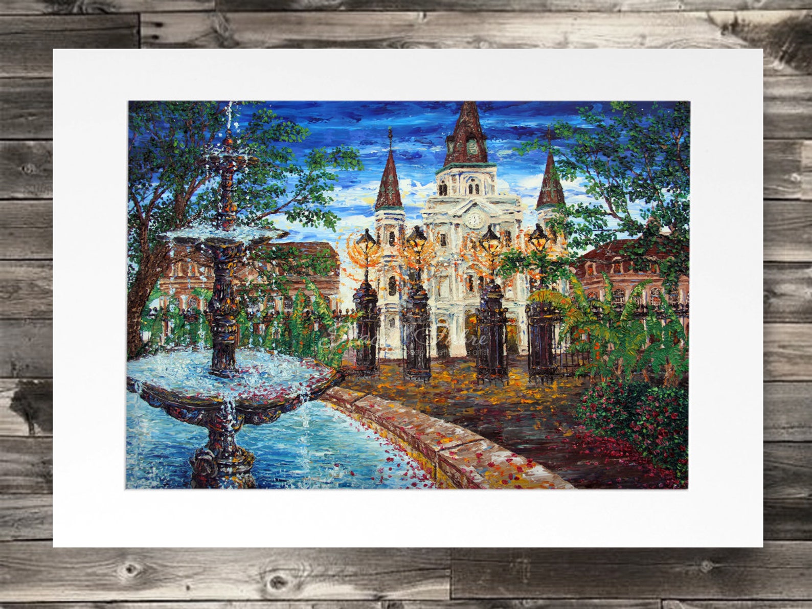 Jackson Square Fountain - PAPER PRINT - Etsy