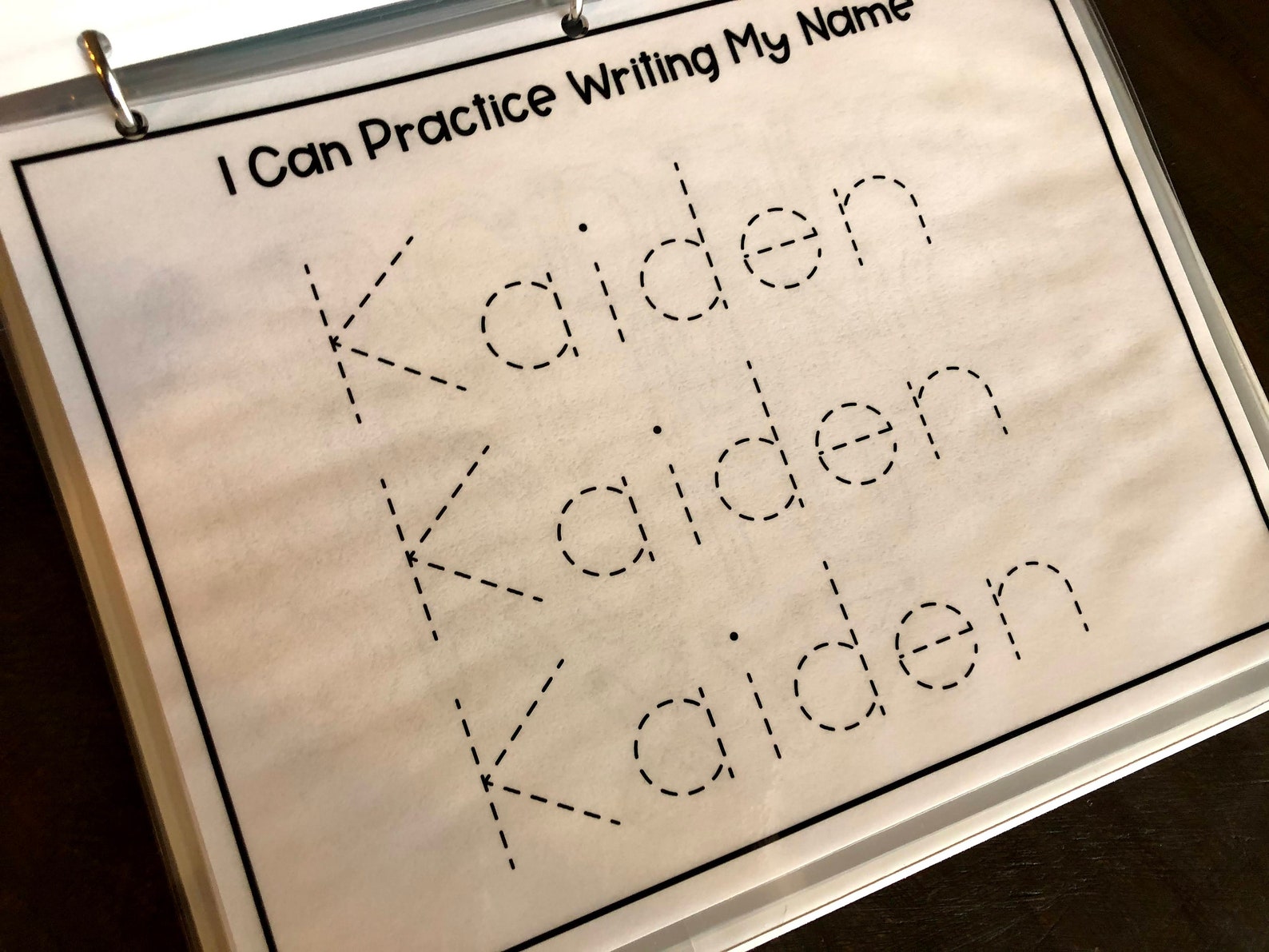 Personalized Name Practice Pages Printable DIGITAL DOWNLOAD - Etsy