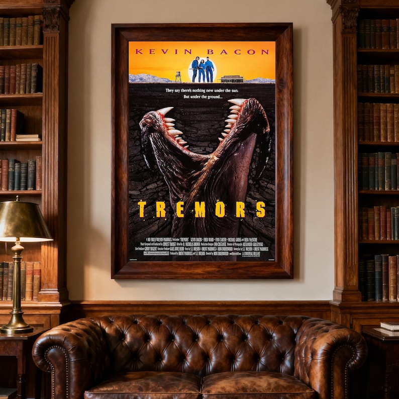 Tremors Movie Poster, 1990s Vintage Style, Unframed Canvas Print - Etsy