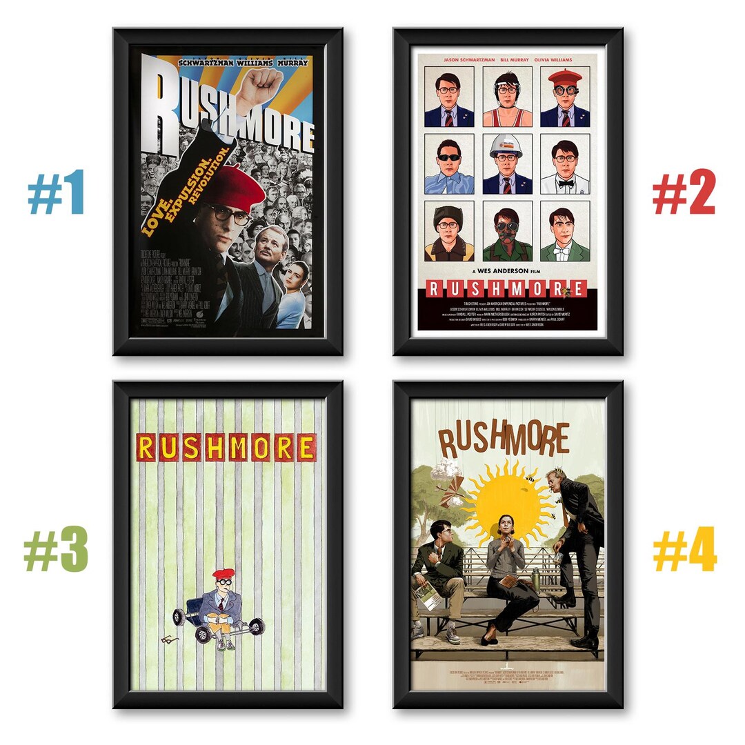 RUSHMORE 1998 Movie Posters, HD Canvas Prints, Movie Scenes, Vintage ...