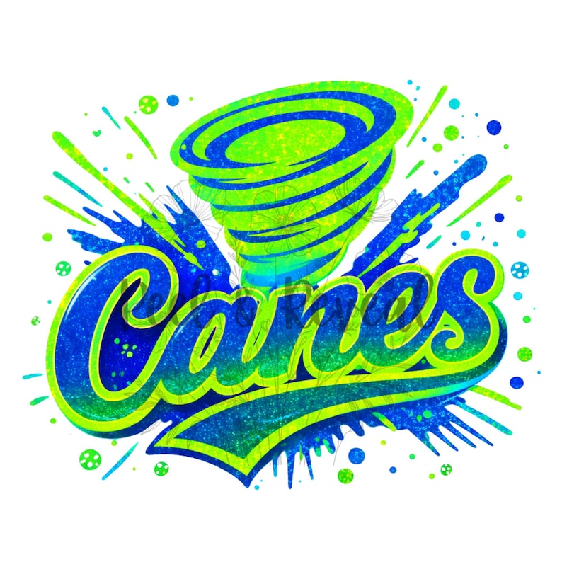 Hurricanes School Spirit PNG | Neon Hurricane Mascot Design | Storm ...