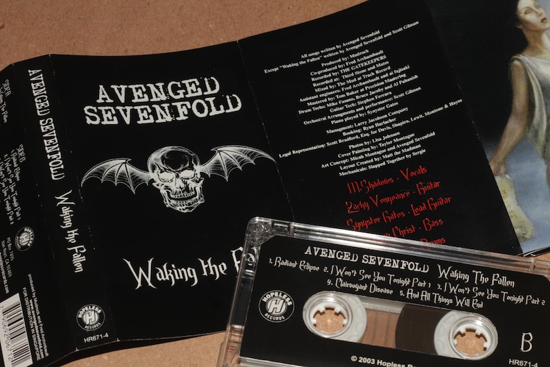 Avenged Sevenfold – Waking the Fallen Cassette | Metalcore 2003 ...