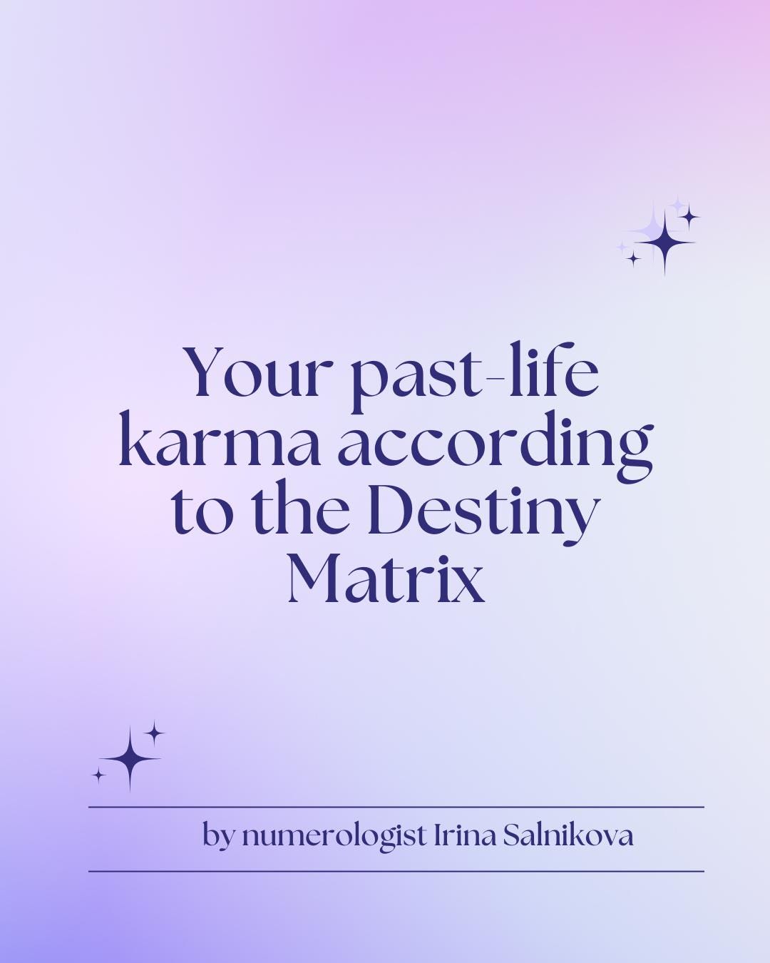 Your Past-life Karma According to the Destiny Matrix. - Etsy