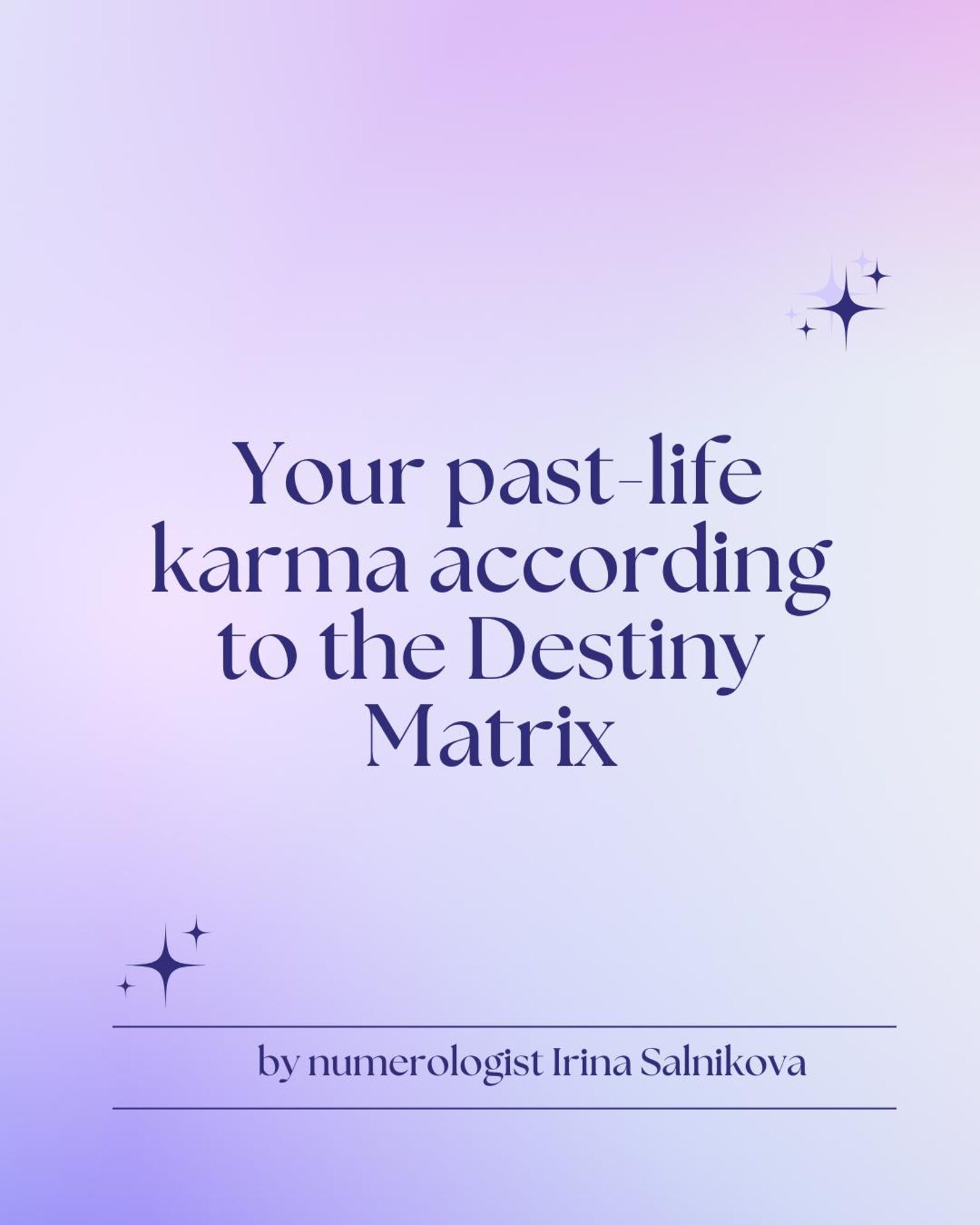 Your Past-life Karma According to the Destiny Matrix. - Etsy