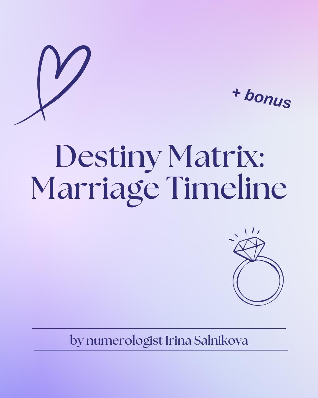 Destiny Matrix: Marriage Timeline - Etsy