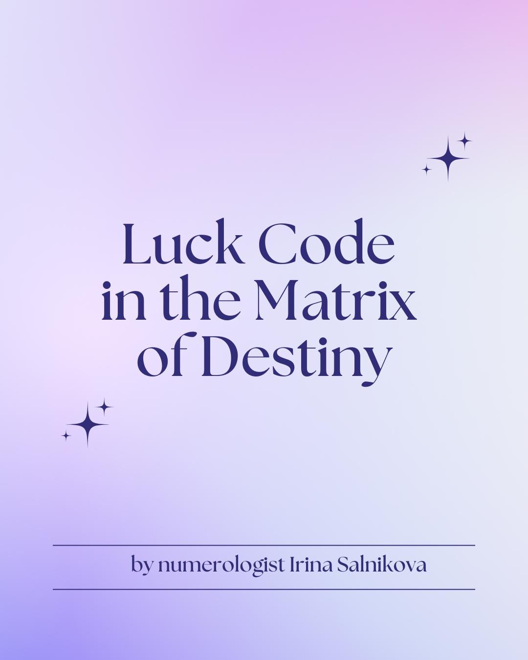 Luck Code in the Matrix of Destiny - Etsy