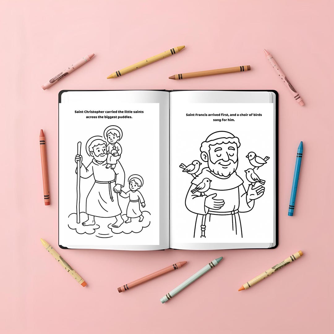 The All Saints' Day Ball Coloring Book | Catholic Saints Activities for ...