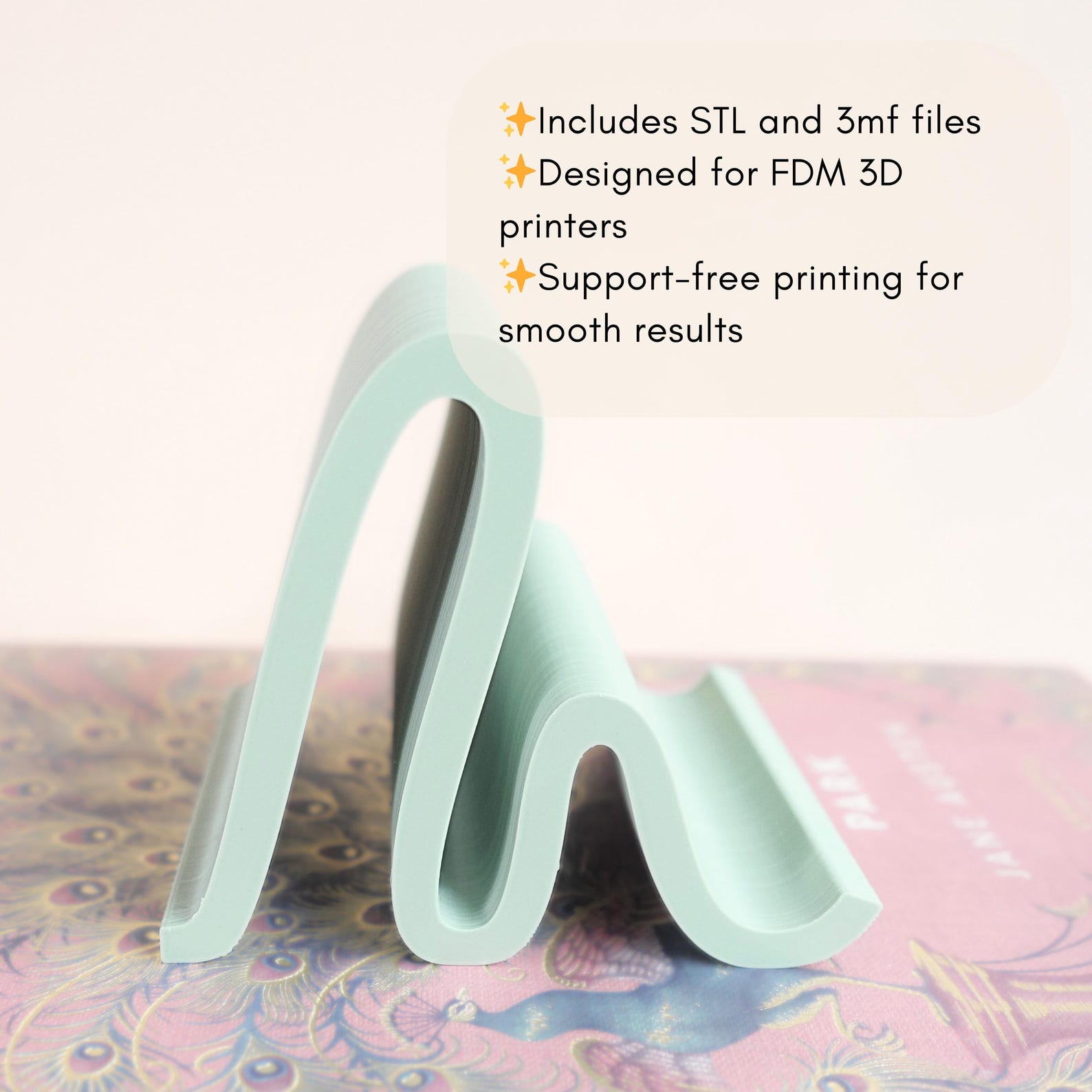 Phone Stand 3d Printed Decor – 3d Print Files 3mf – Minimalist Desk ...