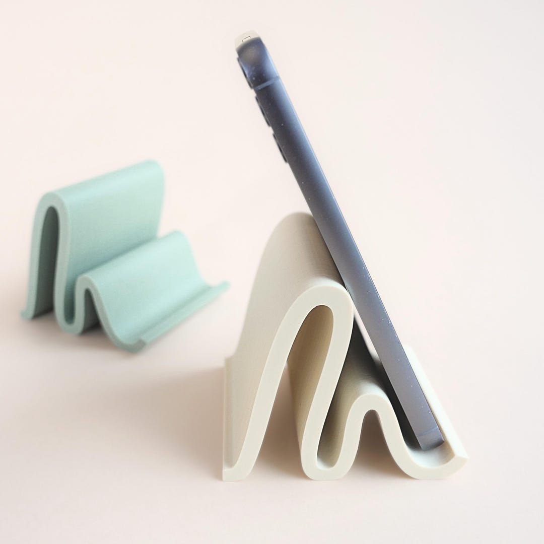 Phone Stand 3d Printed Decor – 3d Print Files 3mf – Minimalist Desk ...