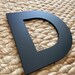 D - Modern Letter - Painted Black or Unfinished 1/4" MDF Laser Cut ...
