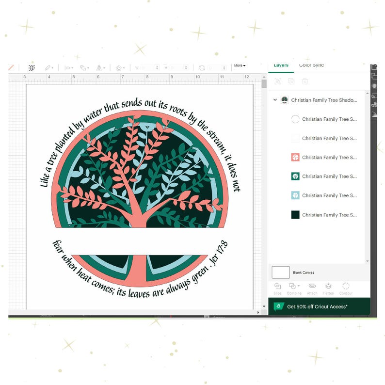 Christian Family Tree Shadow Box SVG, Personalized 3D Papercut (digital ...