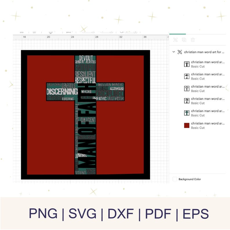 Christian Man of Faith Shadow Box SVG: 3D Cross (digital Download) - Etsy