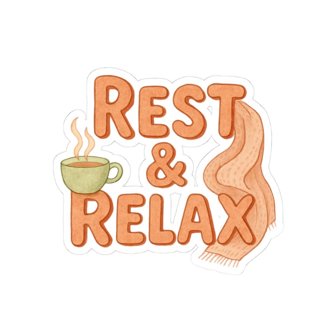Rest & Relax Sticker | Cozy Self-care - Etsy