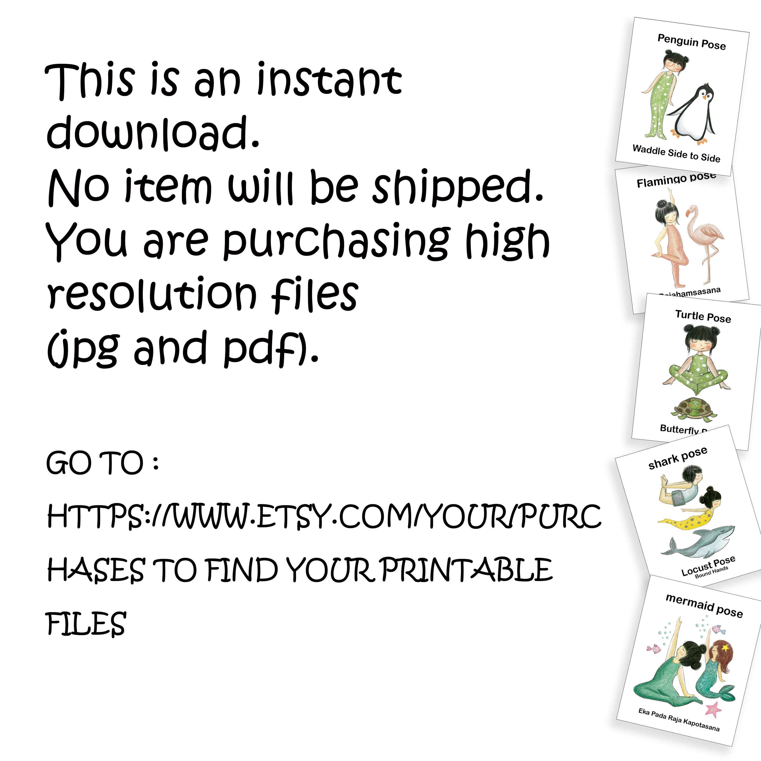 Ocean Yoga for Kids – 20 Printable Yoga & Mindfulness Cards - Etsy
