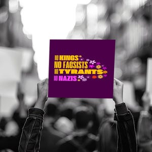 No Kings No Nazis Protest Sign: High-res PNG Digital Download - Etsy
