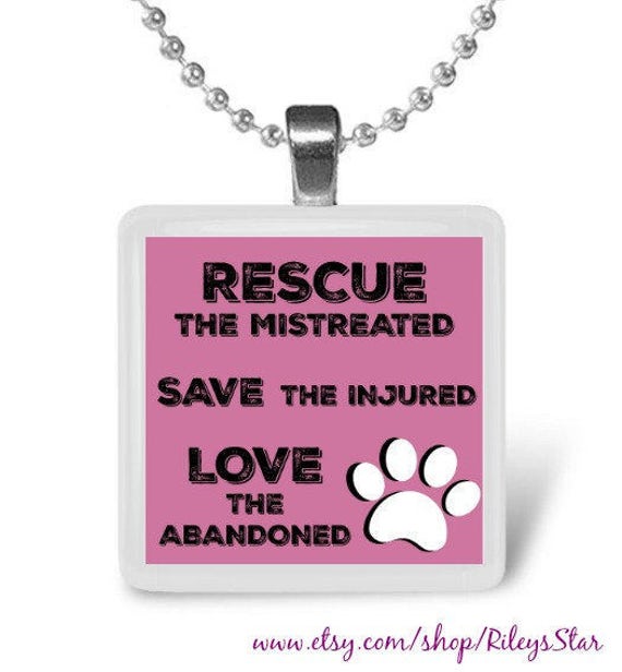 Rescue the mistreated Save the injured Love the abandoned | Etsy
