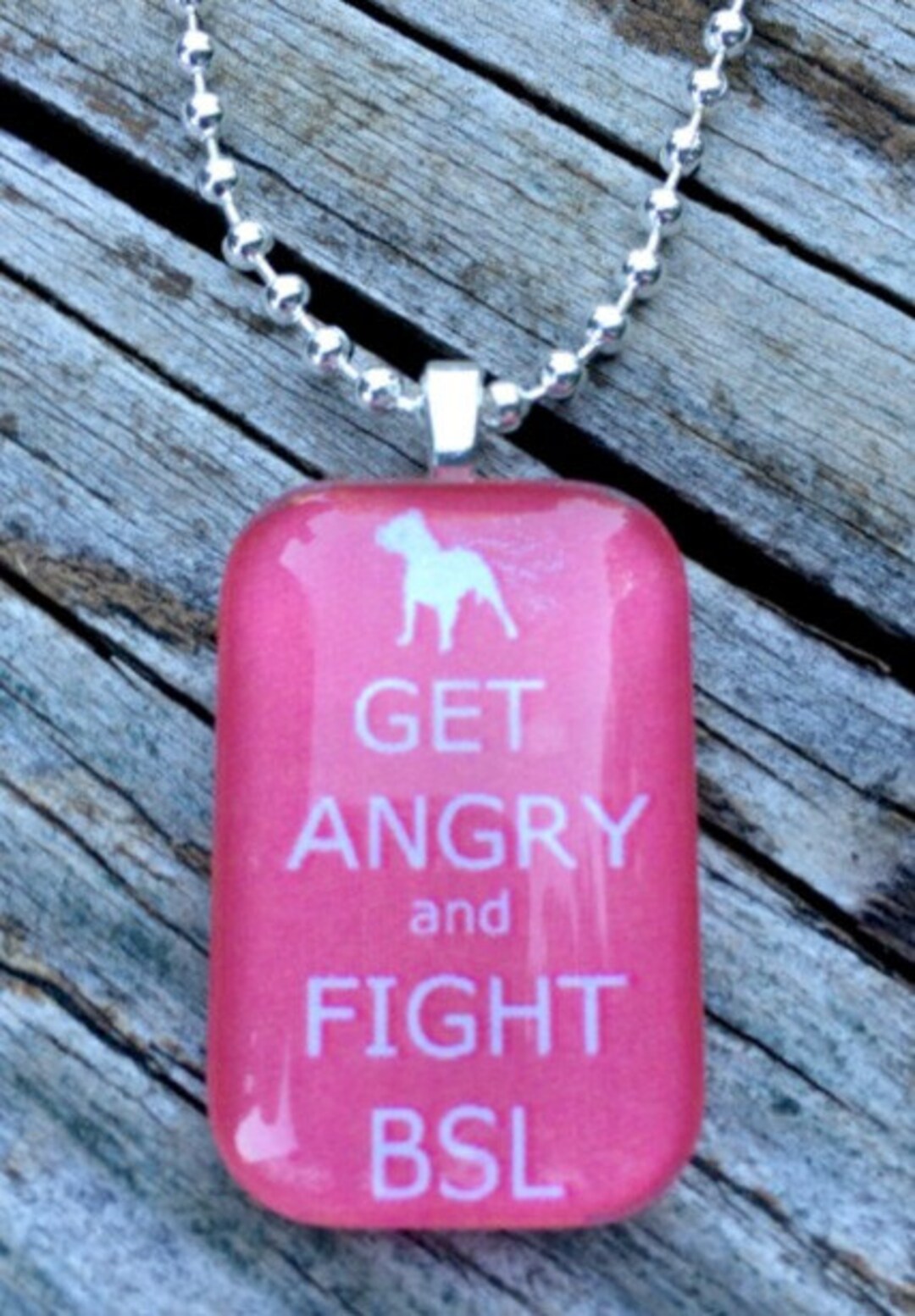 Get Angry and Fight BSL Game Tile Pendant Necklace - Etsy