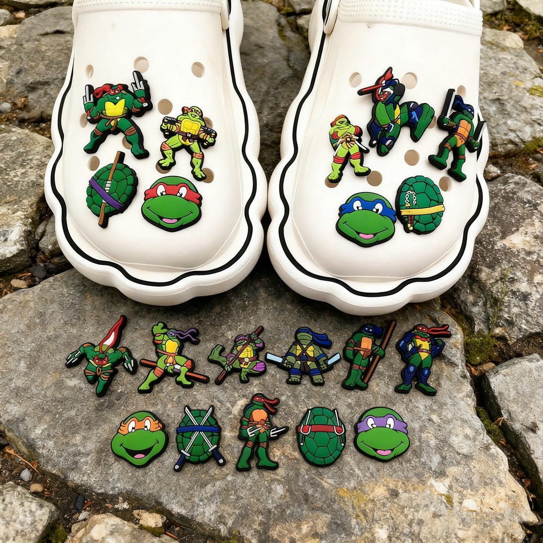 Teenage Mutant Ninja Turtles Croc Charms | Leonardo, Michelangelo ...