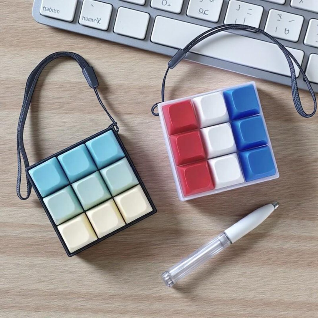 Keycap Fidget Toy, Clicky Switch Tester, Stress Relief Keychain Gift ...
