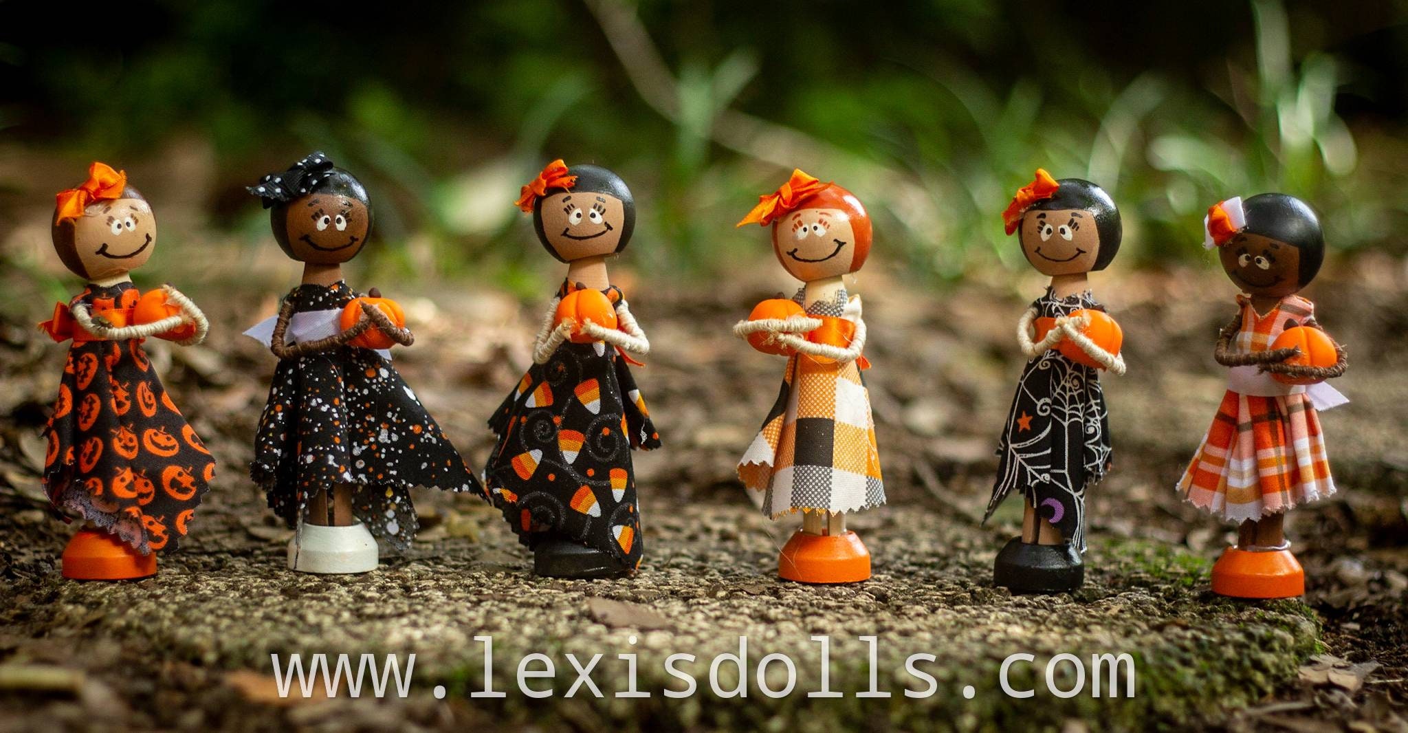 Clothespin Doll, Clothes Pin Doll, Halloween Doll Handmade, Dollhouse ...