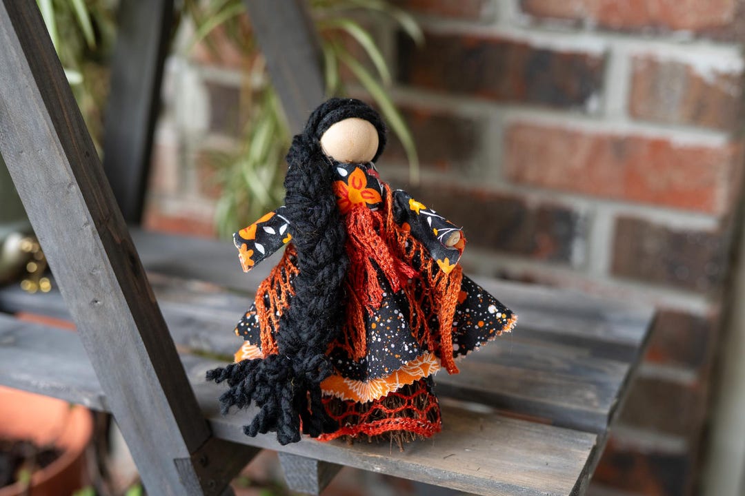 Halloween Ritual Doll – Samhain Altar Decor, Witch Poppet, Pagan ...