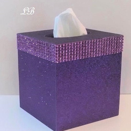GLITTER & BLING Tissue Box Cover-sparkling Fine - Etsy