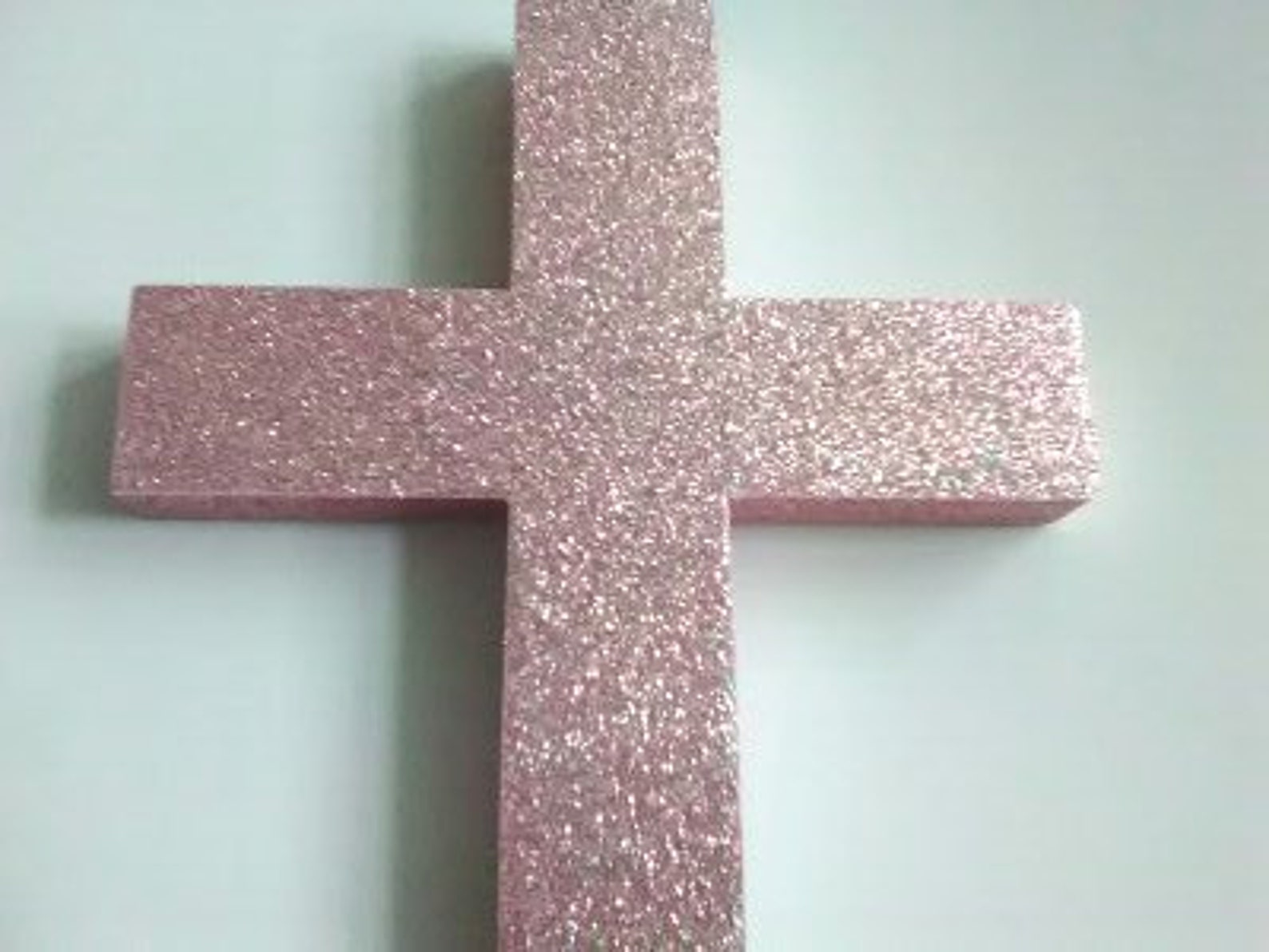 GLITTER WALL CROSS Sparkling Fine Glitter Cross in White or | Etsy