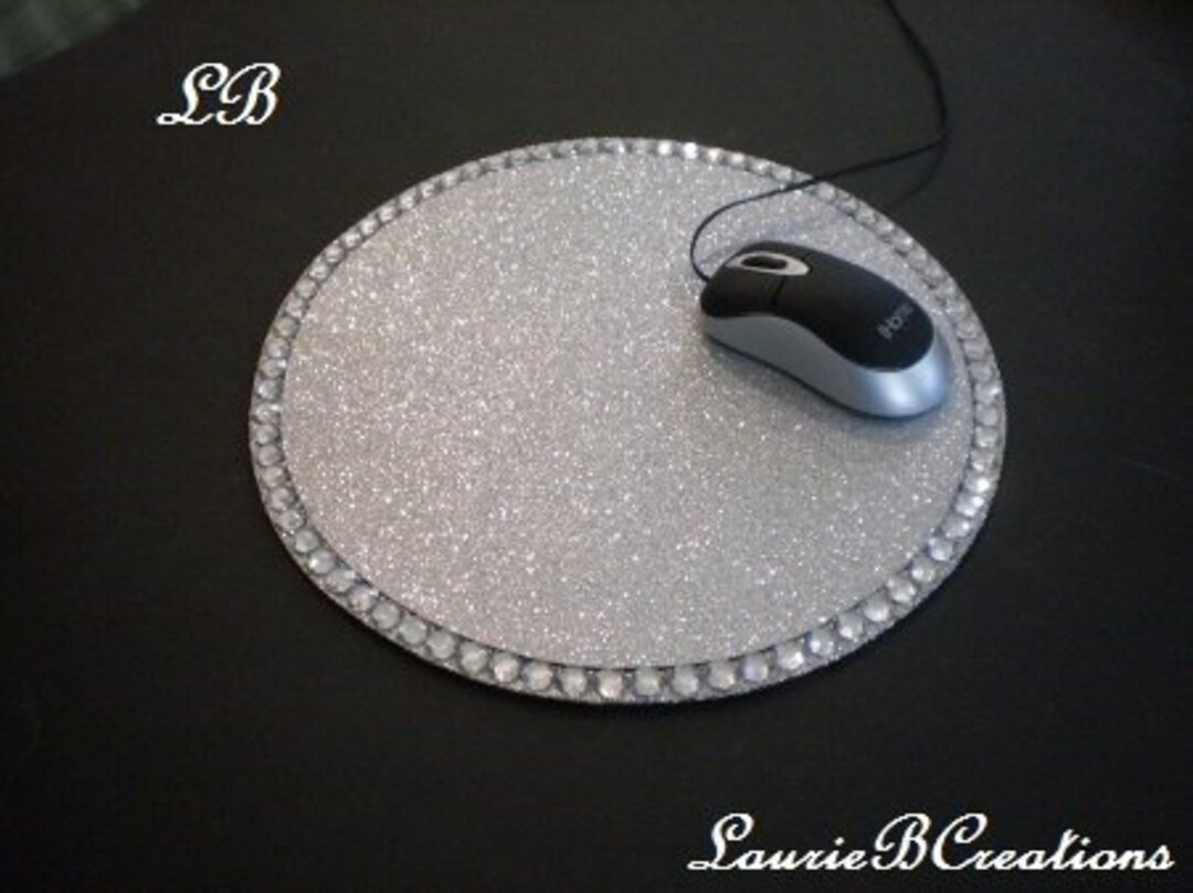 GLITTER & BLING MOUSEPAD Sparkling Fine Glitter W/ Clear - Etsy
