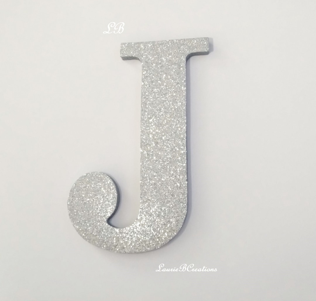 FINE GLITTER LETTERS - 8" Sparkling Wall Letters in a Variety of Colors ...