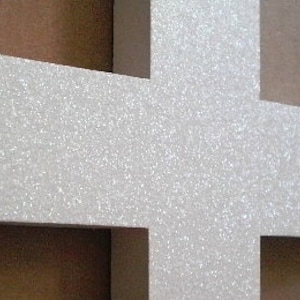 GLITTER WALL CROSS - Sparkling Fine Glitter Cross in Blush/rose or a ...