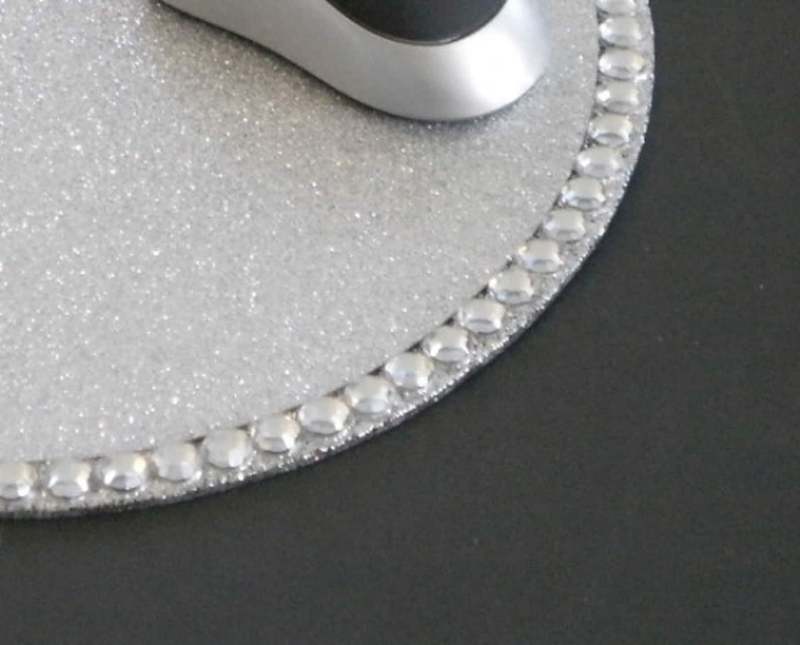 GLITTER & BLING MOUSEPAD - Sparkling Fine Glitter W/clear Rhinestones ...