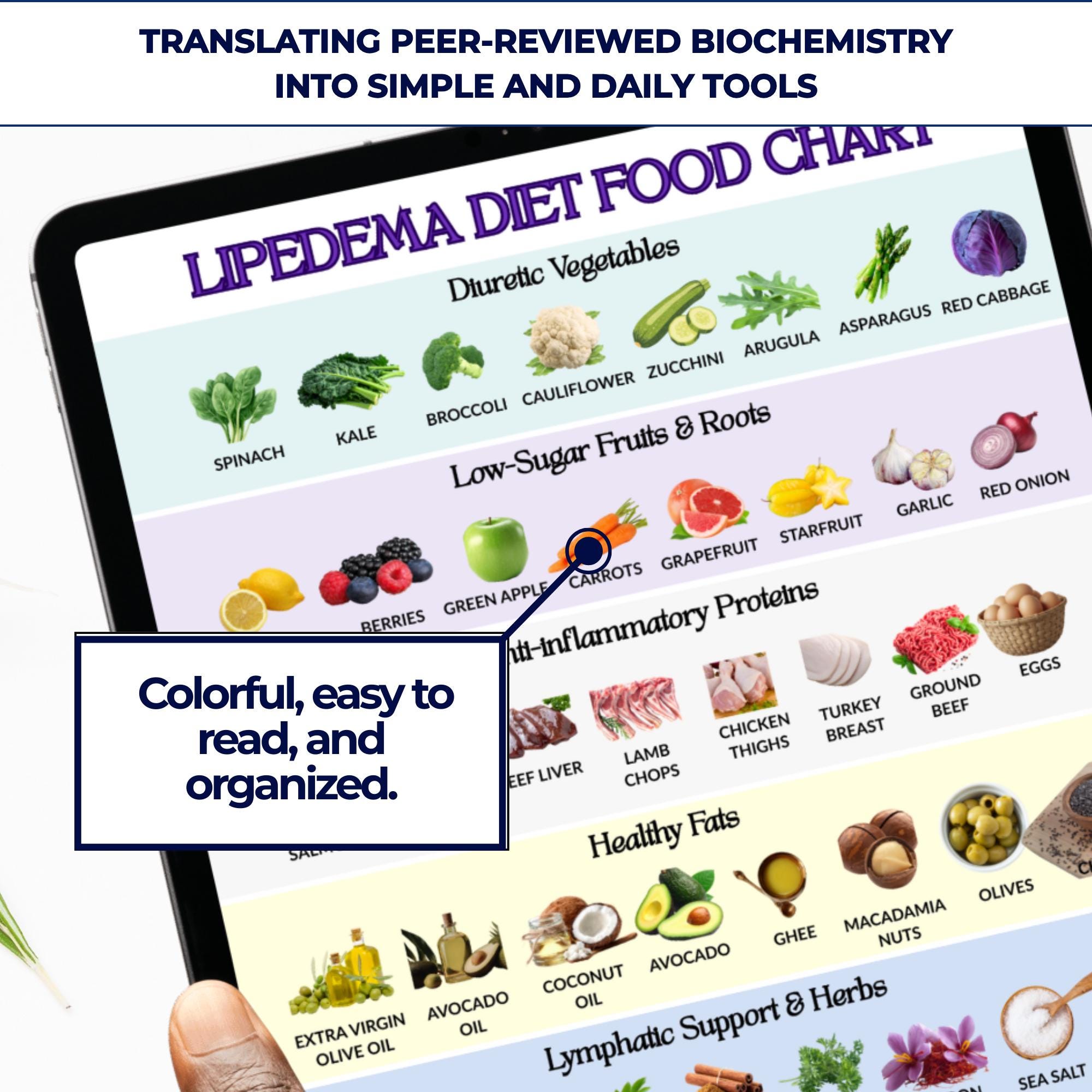 Lipedema Diet Food Chart PDF – Anti Inflammatory List, Lymphatic ...