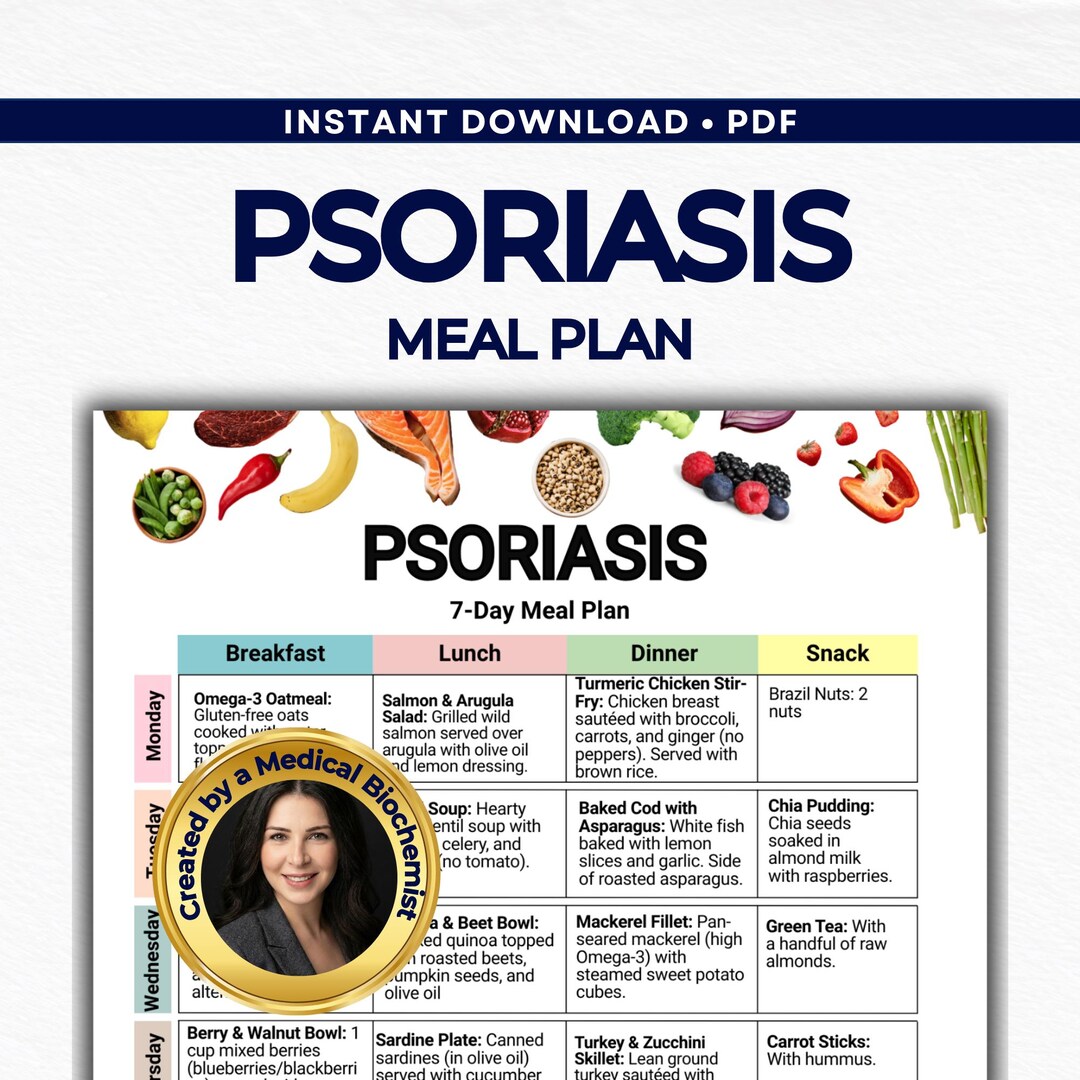 Psoriasis Diet Plan PDF – 7 Day Anti-inflammatory Menu, Nightshade Free ...