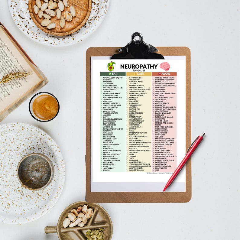 Neuropathy Food List PDF – Nerve Health Diet Guide, Anti-inflammatory ...
