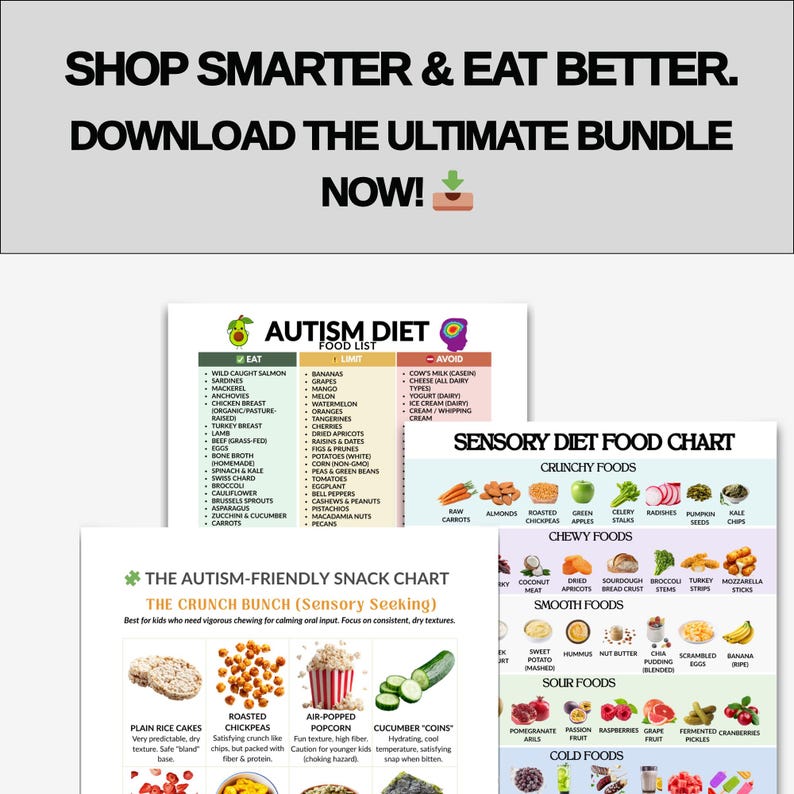 Autism Diet Food List & GFCF Recipes – Sensory Friendly Guide, Gut ...