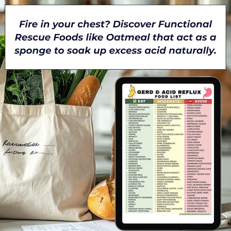 Acid Reflux Food List & GERD Diet Guide – LPR Friendly, Heartburn Cheat ...