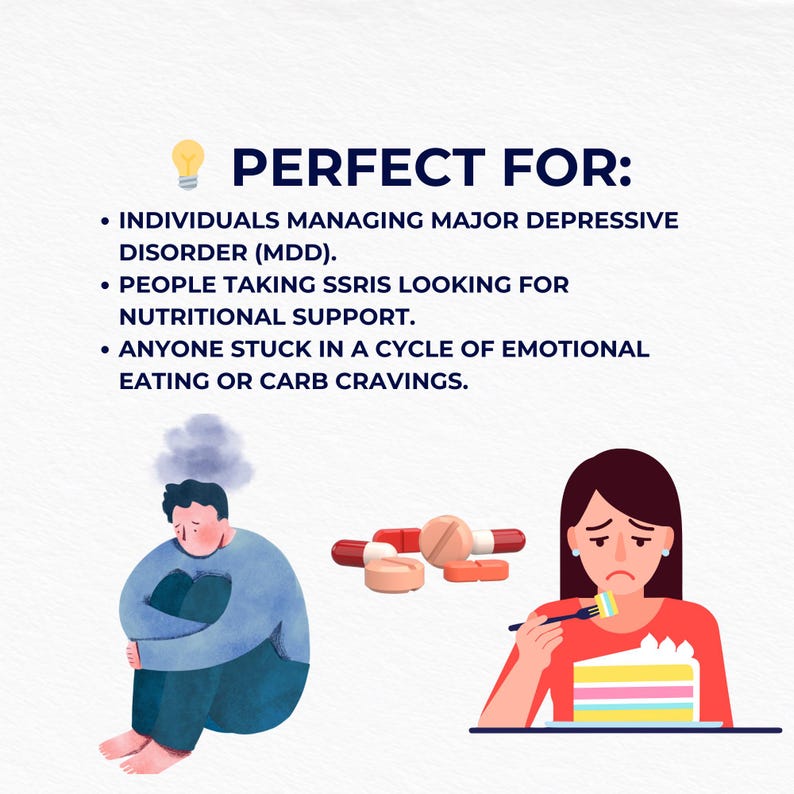 Depression Diet Food List PDF | Serotonin Boost Guide | Tryptophan ...