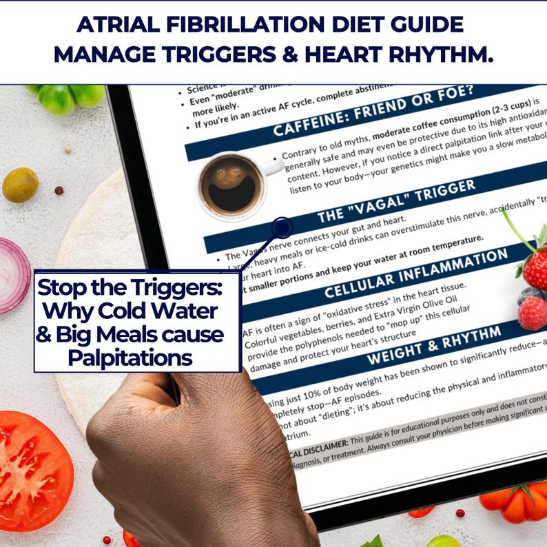 Afib Diet Food List PDF – Atrial Fibrillation Guide, Vagus Nerve ...