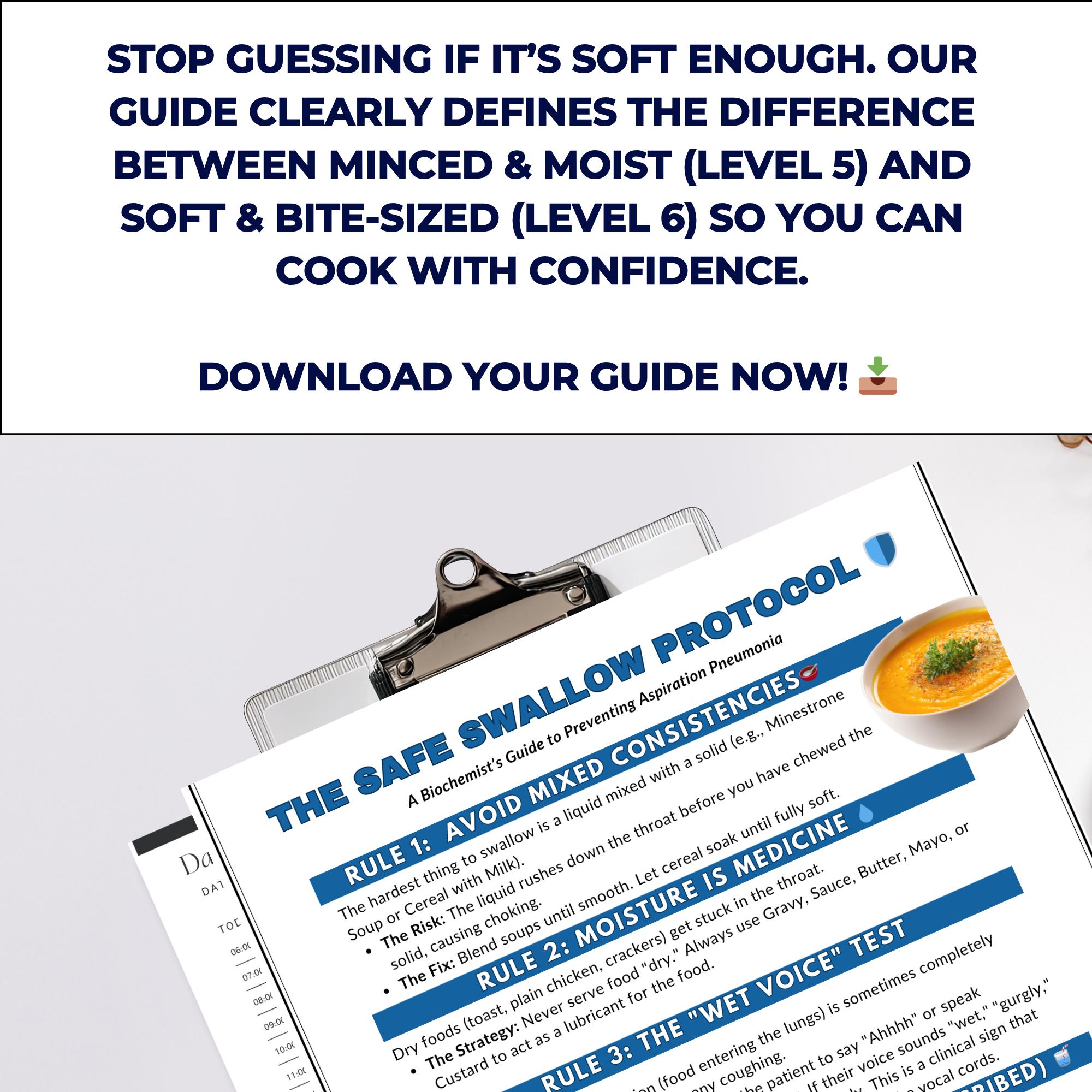 Dysphagia Food List IDDSI Level 5 & 6 – Minced and Moist, Soft and Bite ...