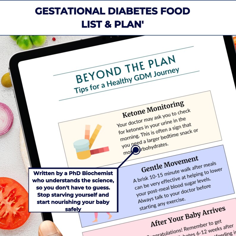 Gestational Diabetes Food List PDF – GDM Meal Plan & Log Bundle ...
