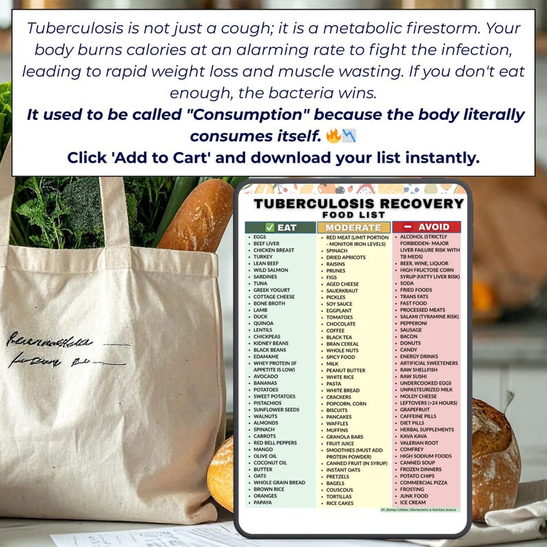 Tuberculosis Food List PDF – TB Recovery Diet, High Calorie & Liver ...