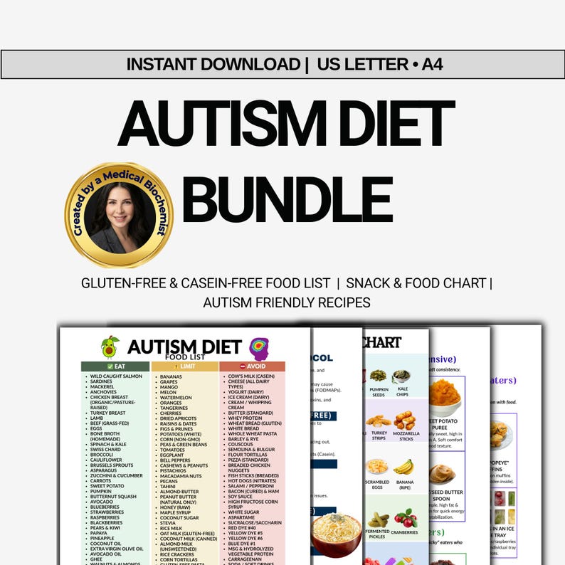 Autism Diet Food List & GFCF Recipes – Sensory Friendly Guide, Gut ...