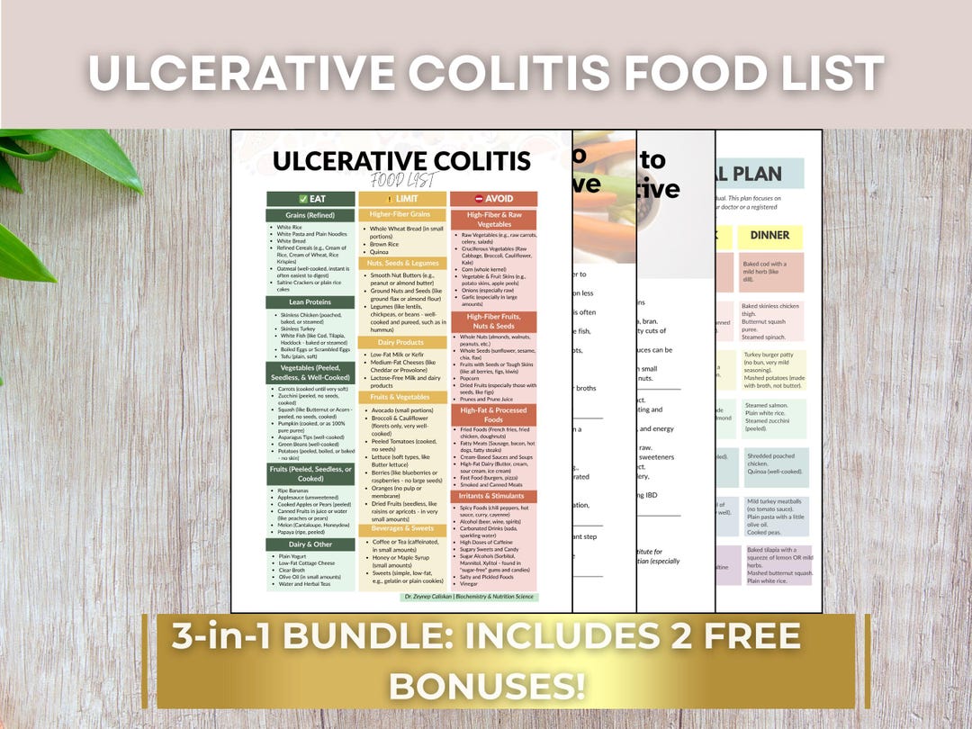 Expert Ulcerative Colitis Food List & Remission Plan | IBD Diet Guide ...