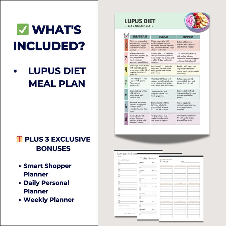 Extraordinary Lupus Diet Meal Plan Pdf Pictures